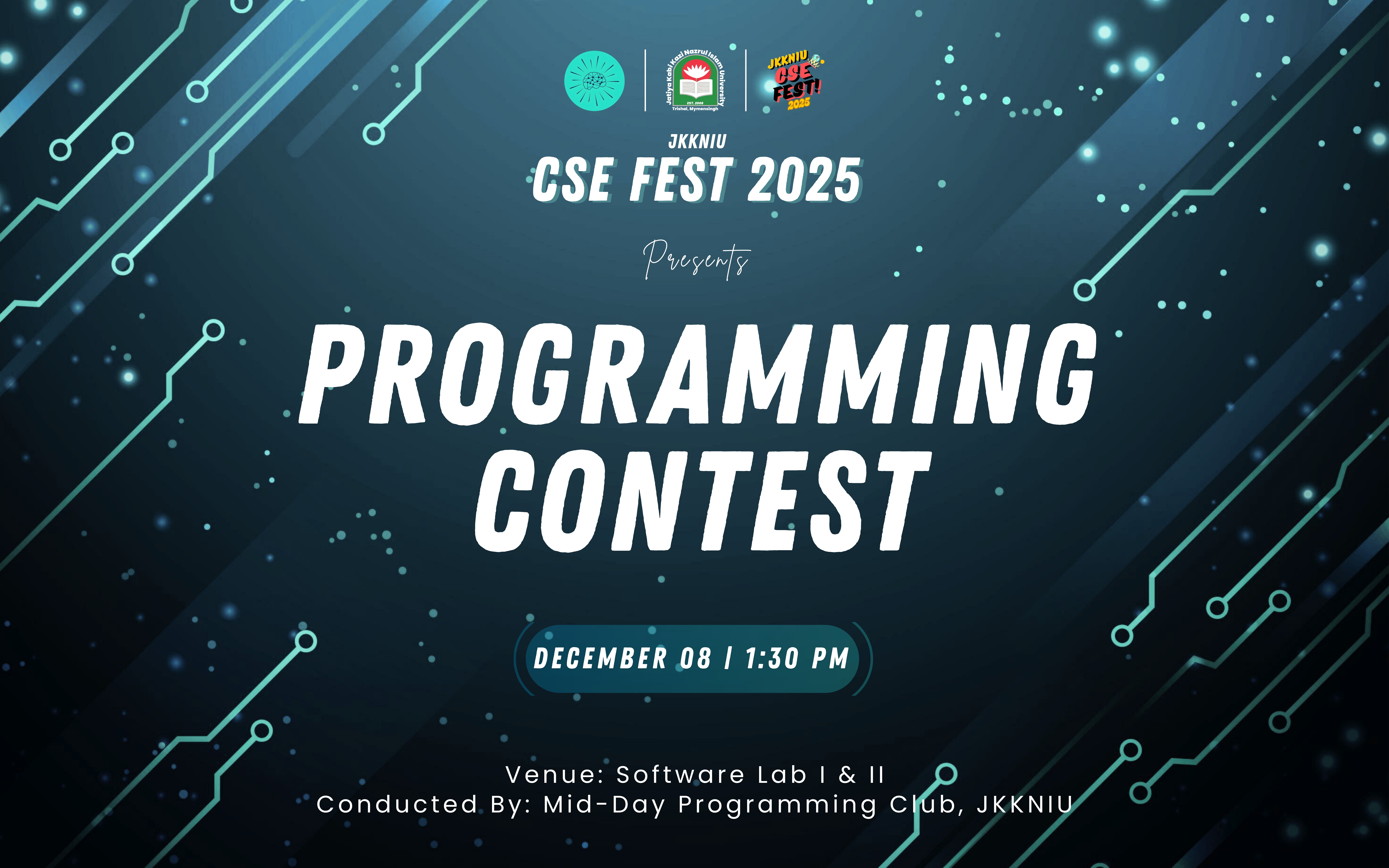 JKKNIU CSE FEST PROGRAMMING CONTEST 2025 - CoderOJ